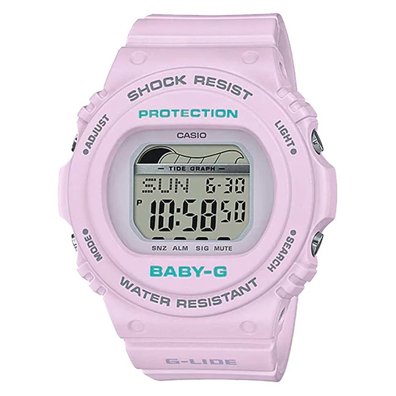 Jam Tangan Wanita Casio Baby-G BLX-570-6DR G-Lide Digital Dial Purple ...