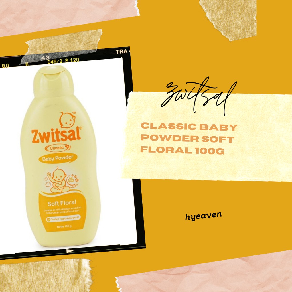 Jual ZWITSAL BABY POWDER CLASSIC SOFT FLORAL 100 G | Shopee Indonesia