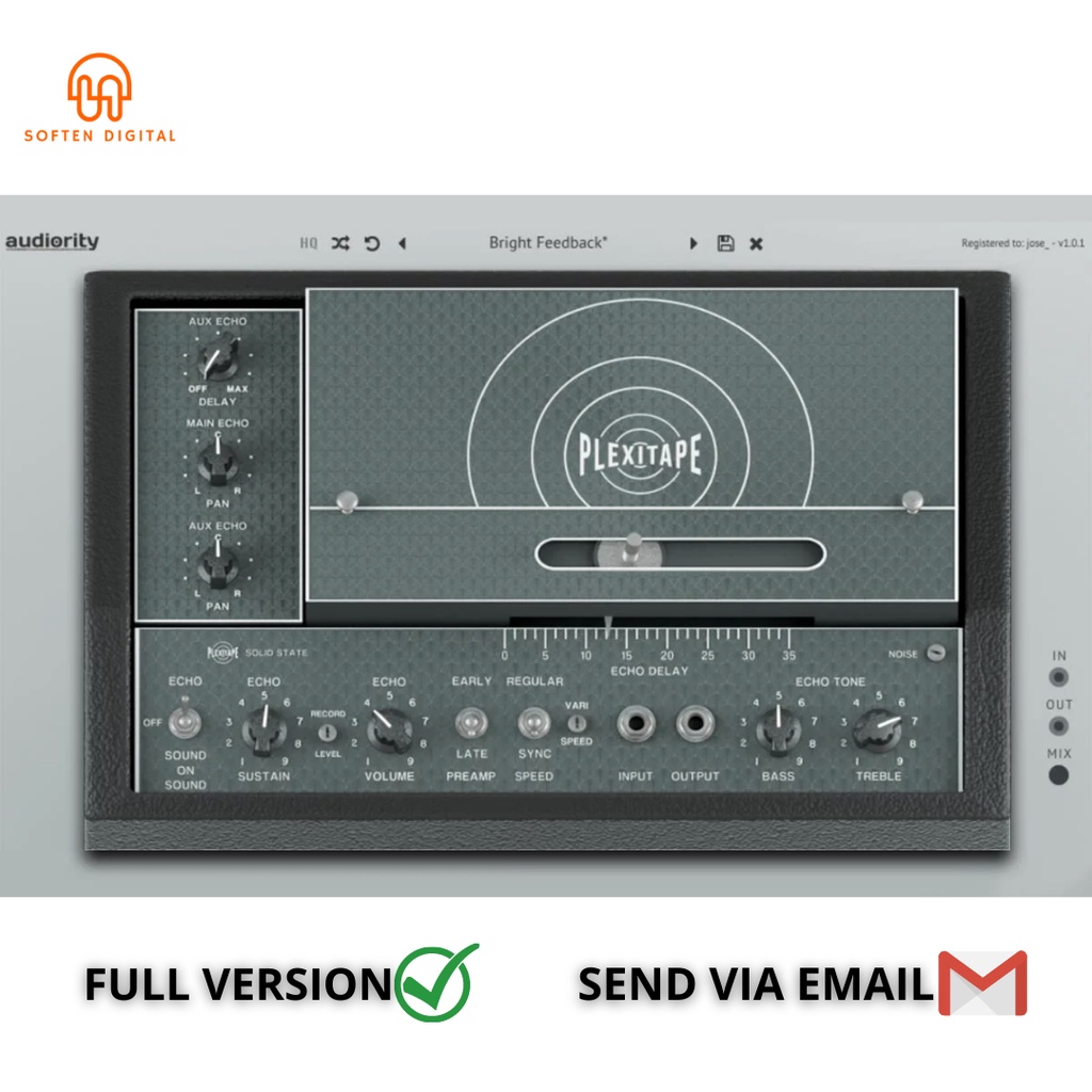 Jual Audiority PlexiTape 1 VST Plugin faithful analog modeled ...