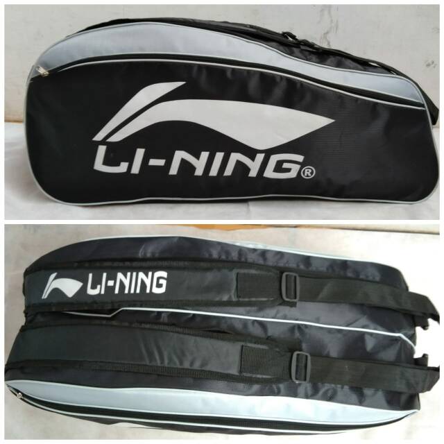 Jual TAS RAKET BADMINTON LINING 2 RESLETING(BISA RANSEL,SELEMPANG ...