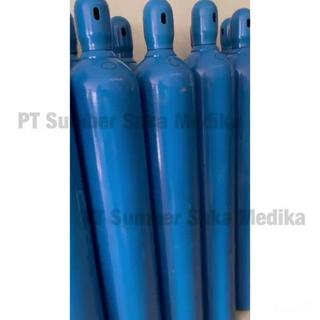 Jual Tabung Oxygen Oksigen O2 1M3 Putih Plus Regulator Dan Trolly Siap ...