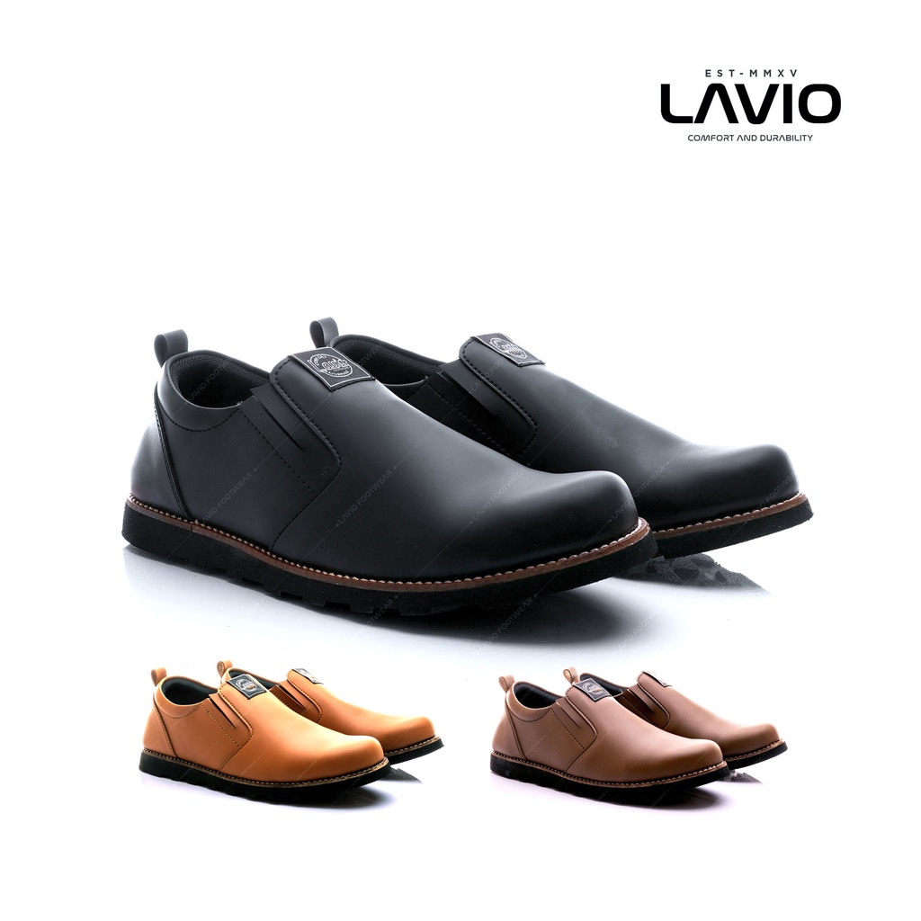 Jual Lavio Sepatu Slip On Pria Original Curves | Shopee Indonesia