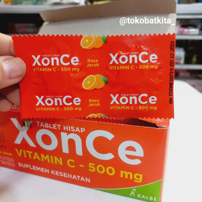 Jual [HARGA= PERSTRIP] XON-CE VITAMIN C 500MG / TABLET ISAP VITAMIN C ...