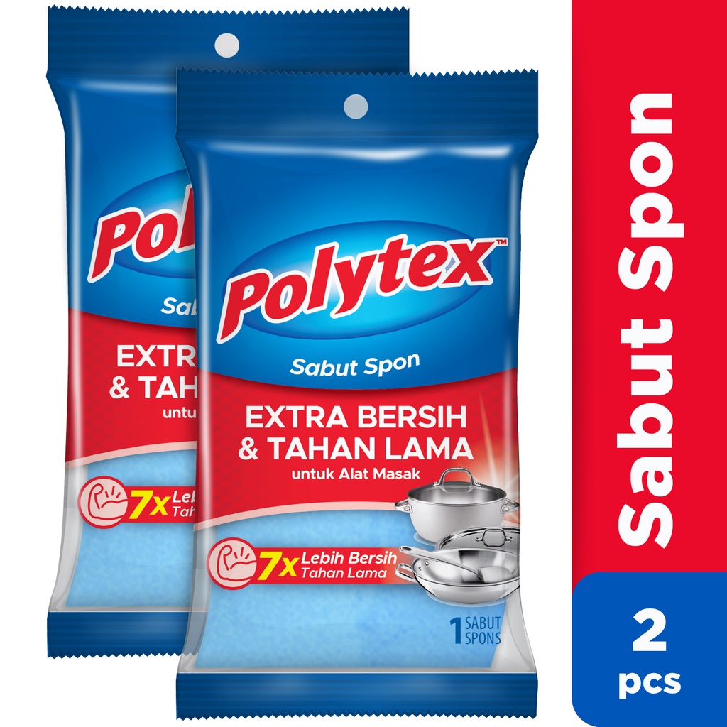 Jual Polytex Sabut Spon Extra Bersih & Tahan Lama x2 | Shopee Indonesia