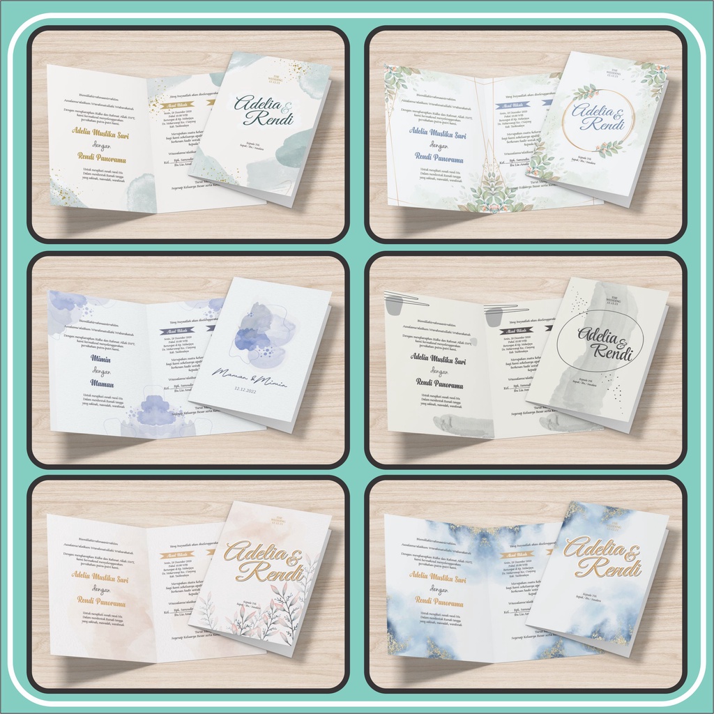 Jual CETAK KARTU UNDANGAN PERNIKAHAN KHITANAN PROSES KILAT MODEL ...