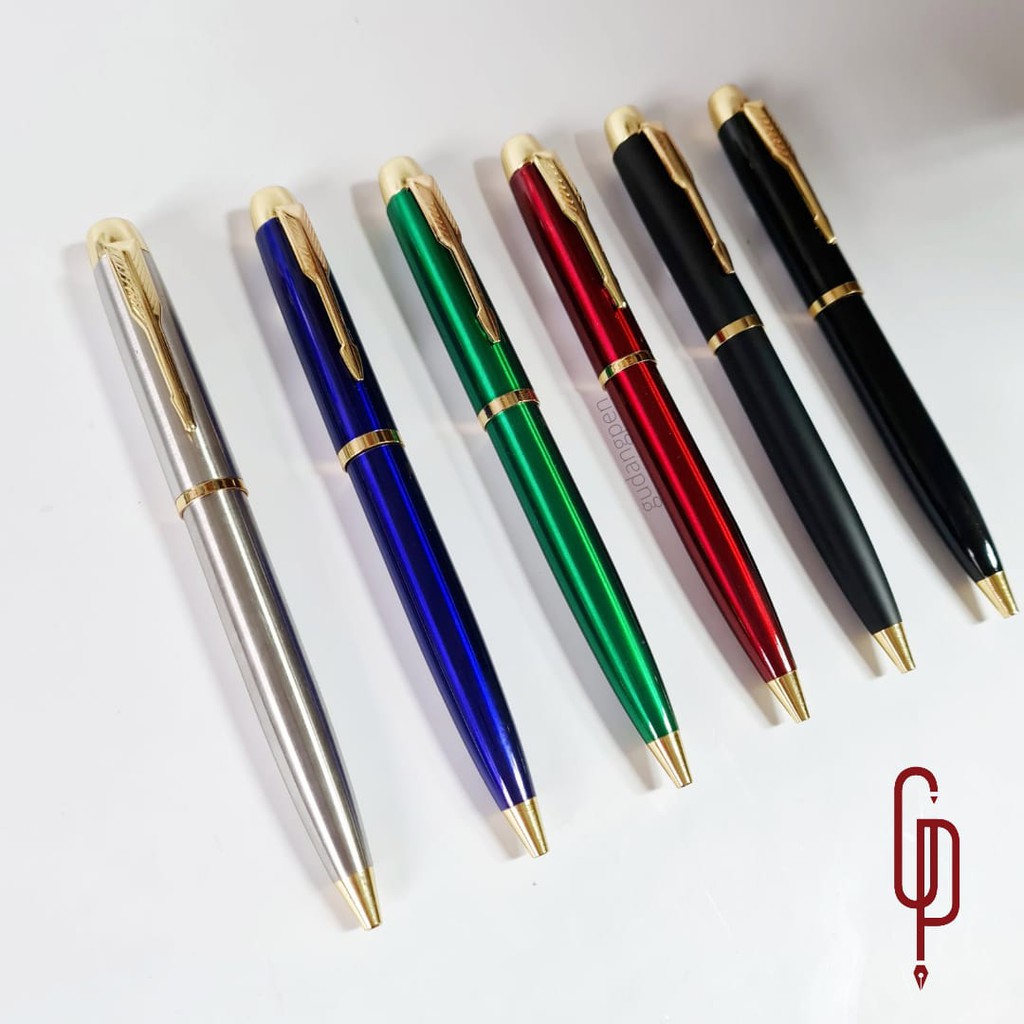 Custom Nama + Pulpen Metal Model Parker Putar | Shopee Indonesia