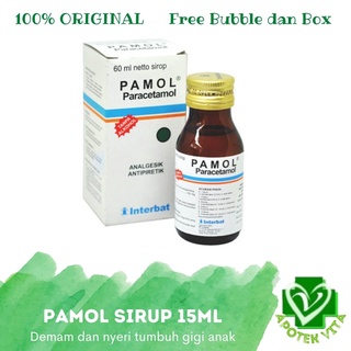 Jual PAMOL SIRUP DEMAM UNTUK ANAK 60ML PAMOL SYRUP INTERBAT | Shopee ...