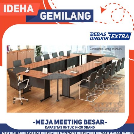 Jual Meja Meeting besar 14-20 orang Indonesia|Shopee Indonesia