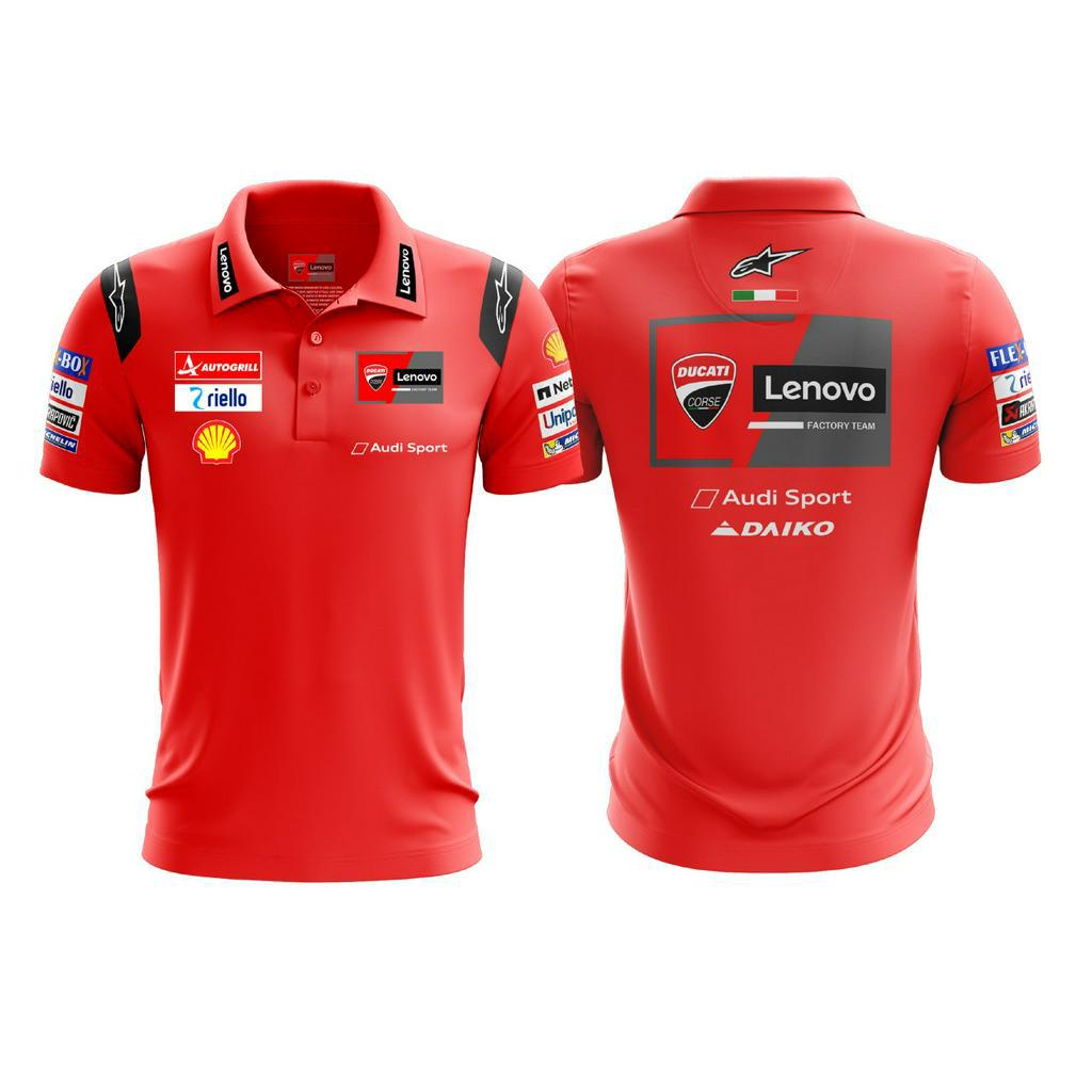 Jual PROMO.. POLO MIX LOGO ... [MotoGP2021] DUCATI TEAM RACING POLO SHIRT Baju Laki Laki Dewasa ...