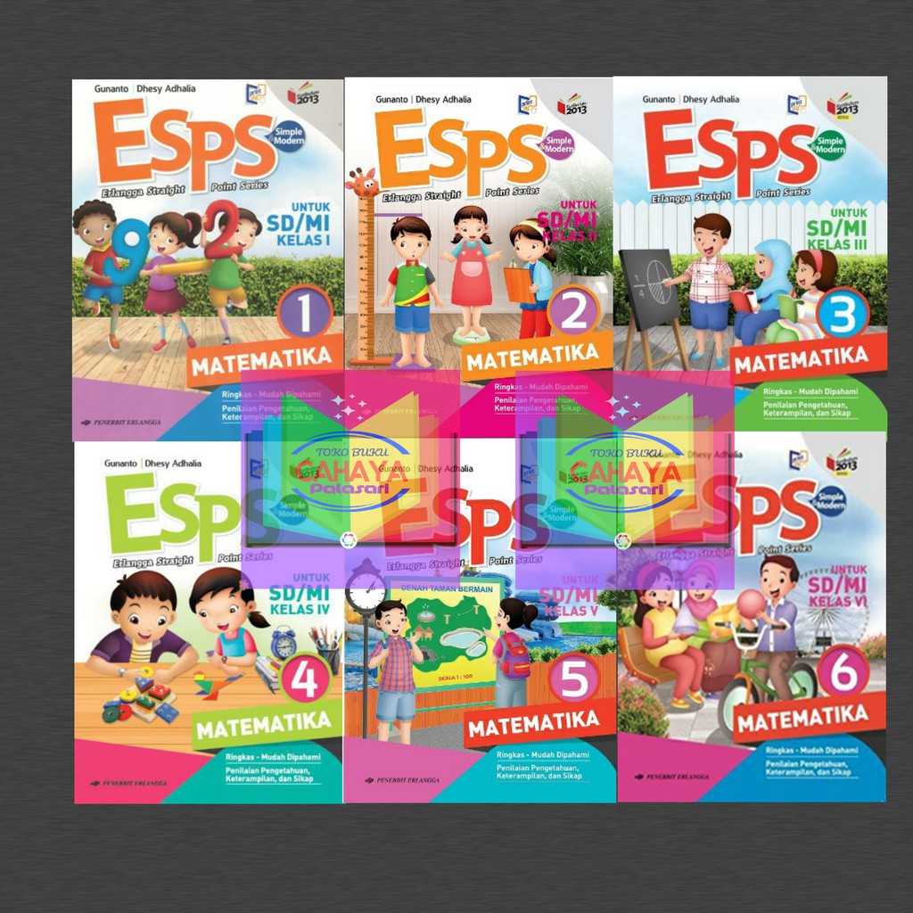 Jual BUKU ESPS MATEMATIKA SD KELAS 1 2 3 4 5 6 ERLANGGA K2013 REVISI terbaru | Shopee Indonesia