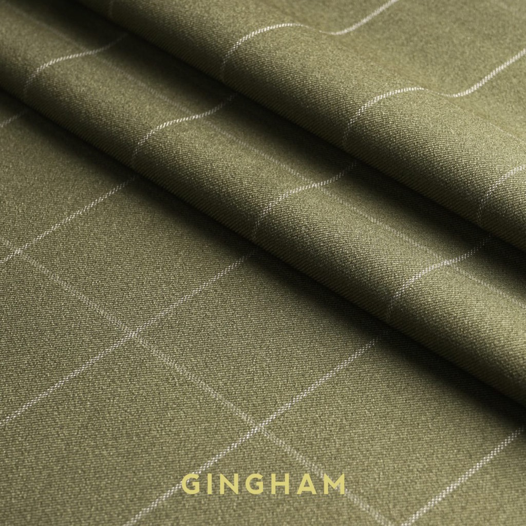 Jual KAIN BELLINI WOOL TOUCH - GINGHAM Motif Kotak WARNA HIJAU- Harga ...