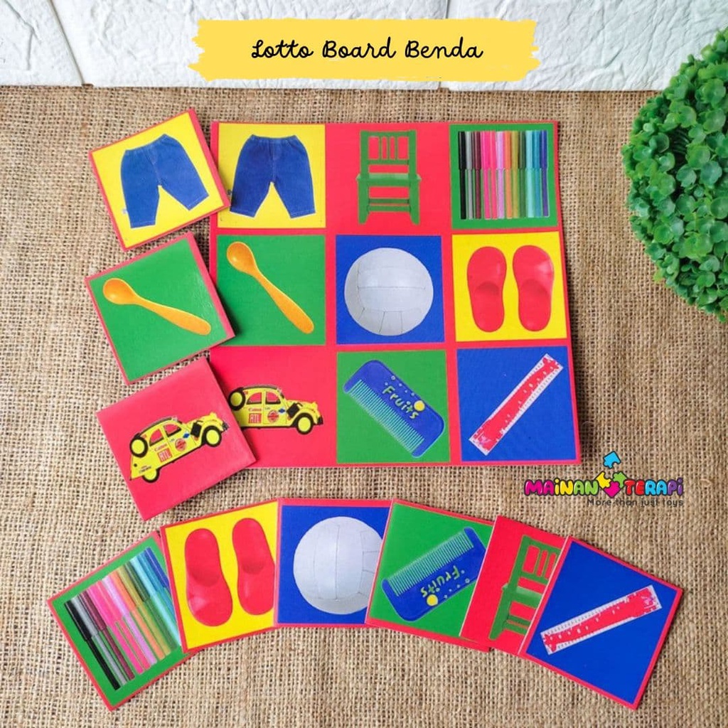 Jual Mainan Terapi IQ DEV Lotto Board Benda Kartu Wicara ABK Flashcard Terapi Wicara | Shopee ...