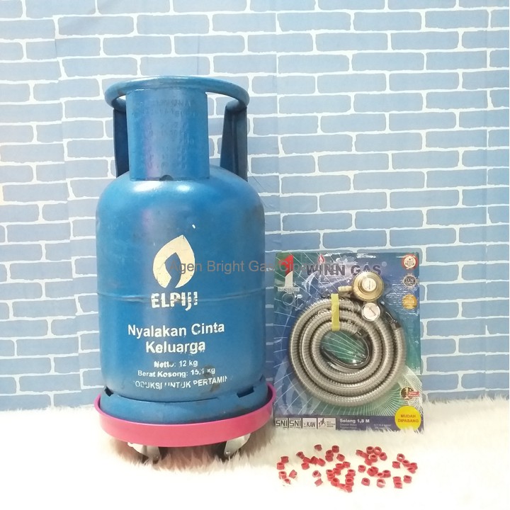 Jual PAKET GAS ELPIJI 12 KG BIRU + REGULATOR + TATAKAN Indonesia|Shopee ...