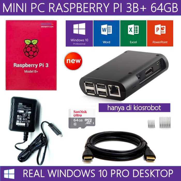 Jual Paket Mini PC Raspberry Pi 3B+ | Shopee Indonesia