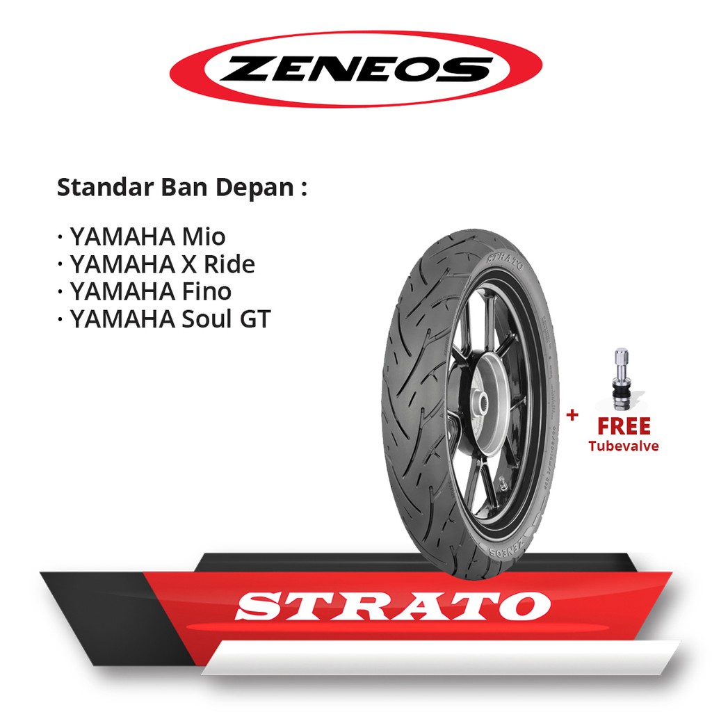 Jual Ban Depan Motor Zeneos 80/80-14 STRATO Tubeless Yamaha Mio ...