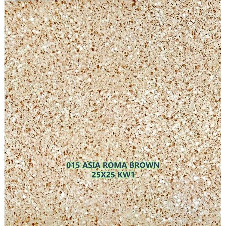 Jual Keramik Lantai Kamar Mandi (Surface)/ ASIA ROMA BROWN 25X25 KW1 ...