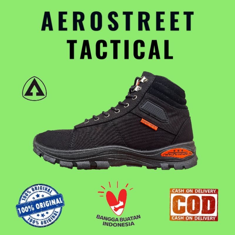 Jual AEROSTREET TACTICAL HITAM | Shopee Indonesia