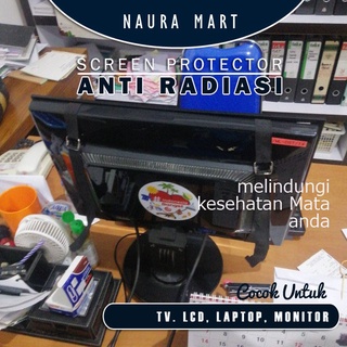 screen protector anti radiasi layar computer laptop tv lcd 17inc ...