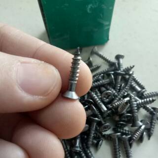 Jual 1 Kotak Skrup kayu 5/8 inch skrup engsel skrup kunci pintu paku ...