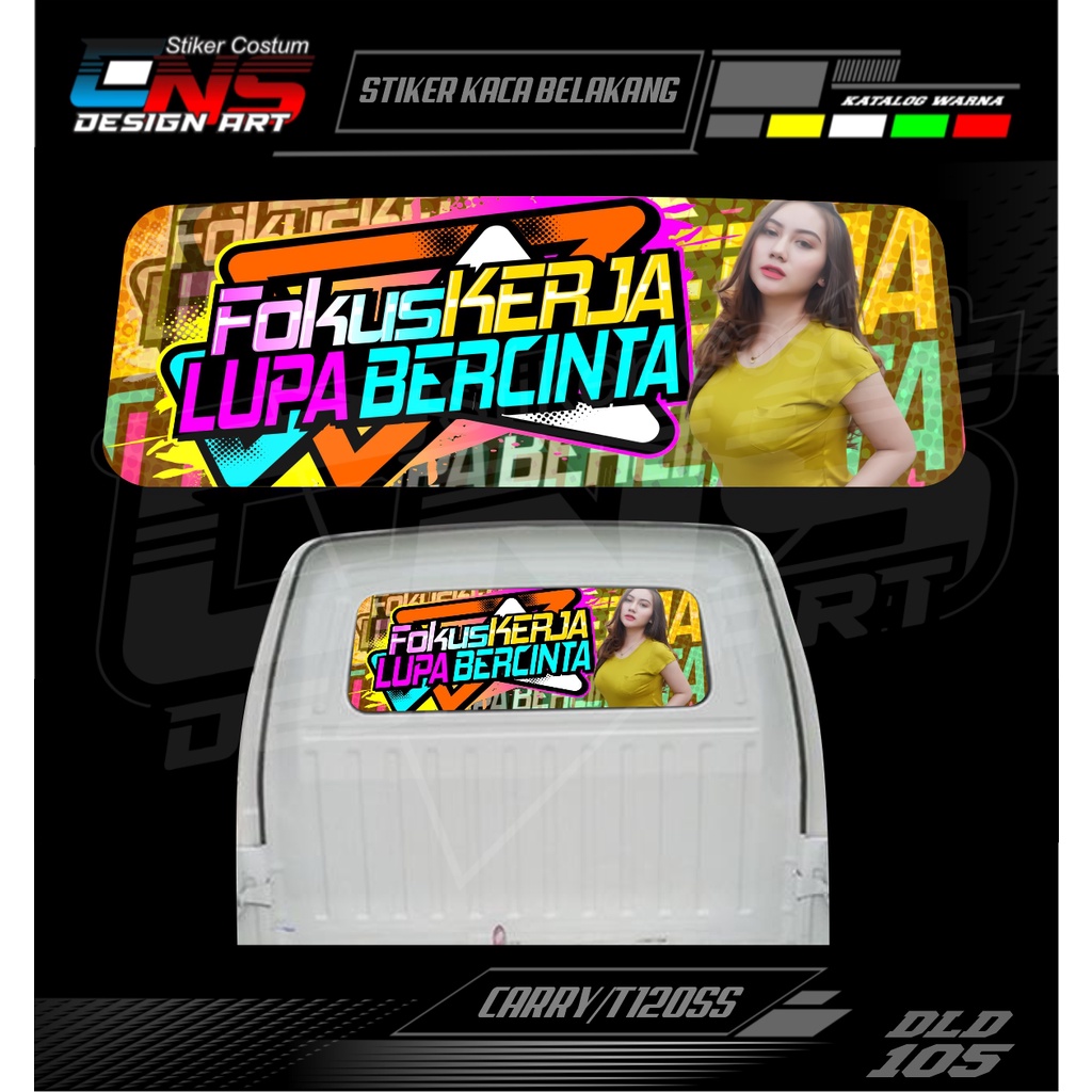 Jual Stiker Kaca Belakang One Way CARRY / T120SS Pick Up Sticker Cewek ...