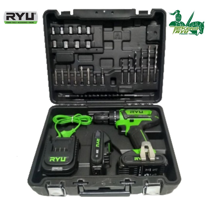 Jual cordless RYU 20v / mesin bor cordless tanpa kabel RYU / Bor ...