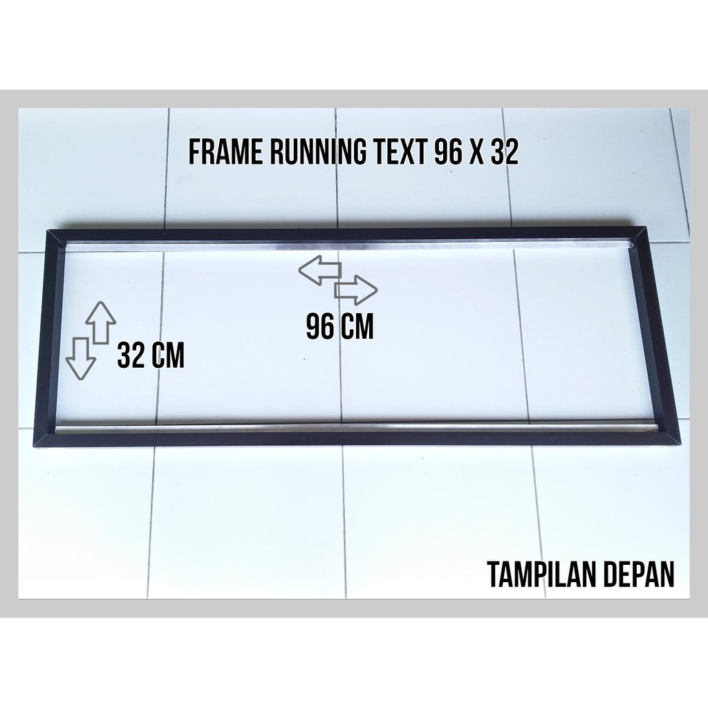 Jual Frame Running Text 96 x 32 Ukuran 6 Panel Modul Indoor Outdoor ...