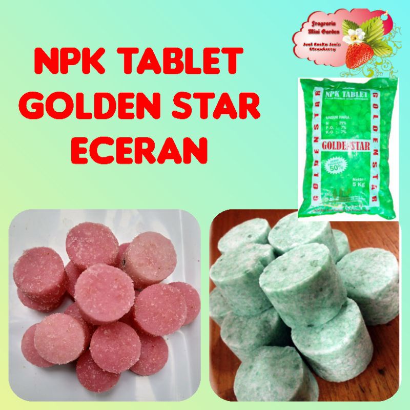 Jual Pupuk npk tablet golden star isi 50 biji | Shopee Indonesia