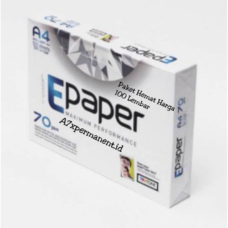 Jual Kertas Hvs Epaper polos 100 lembar | Shopee Indonesia
