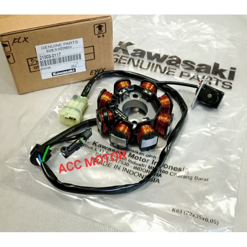 Jual Spool Spull Stator Assy KLX 150 Kawasaki Original 21003-0117 | Shopee Indonesia