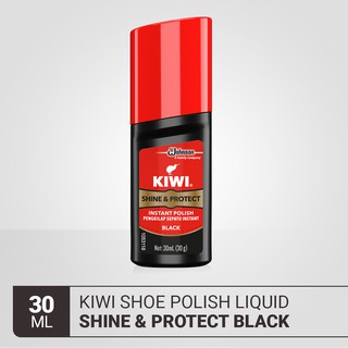 Jual Semir Sepatu Kiwi Cair - Shoe Care Liquid Polish - Black 30ml ...