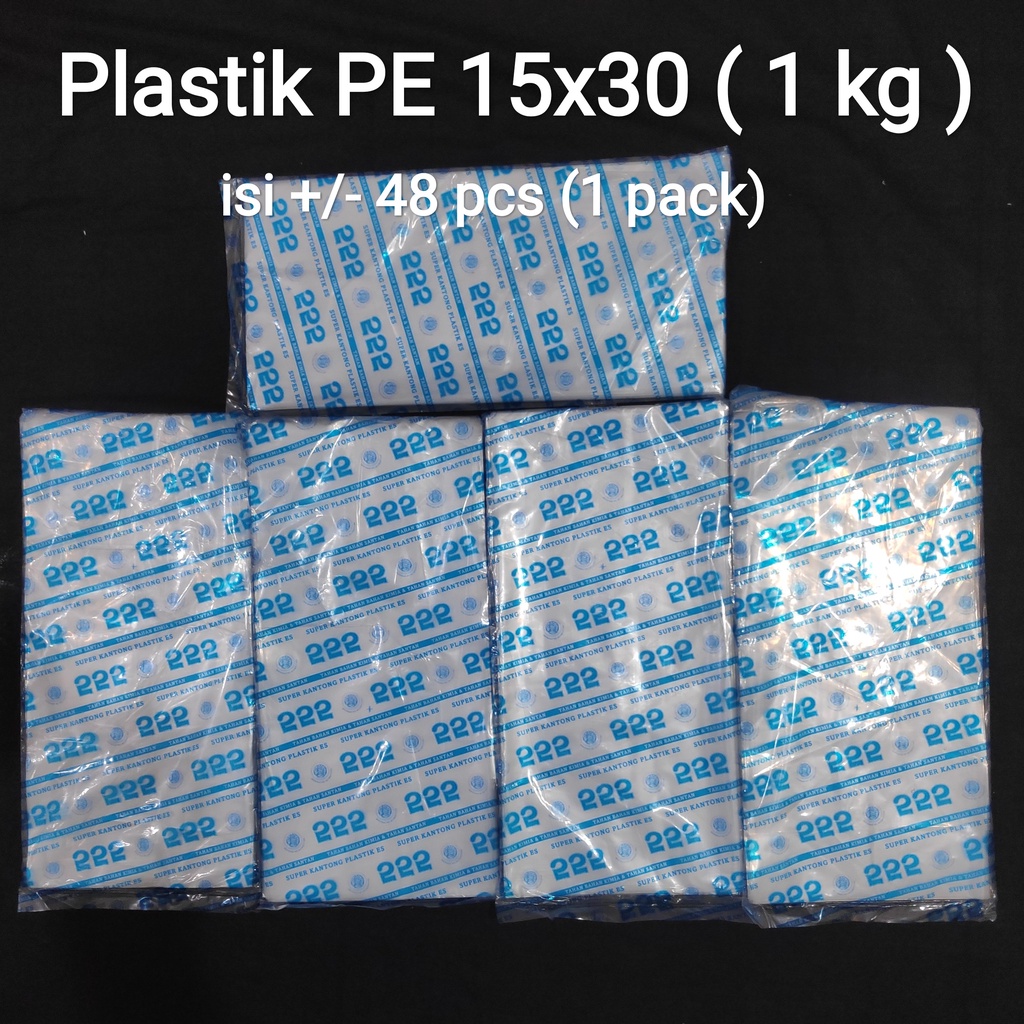 Plastik PE uk 1 kg/15x30 (semua Ukuran), kantong Gula, Plastik ES, plastil Putih | Shopee Indonesia