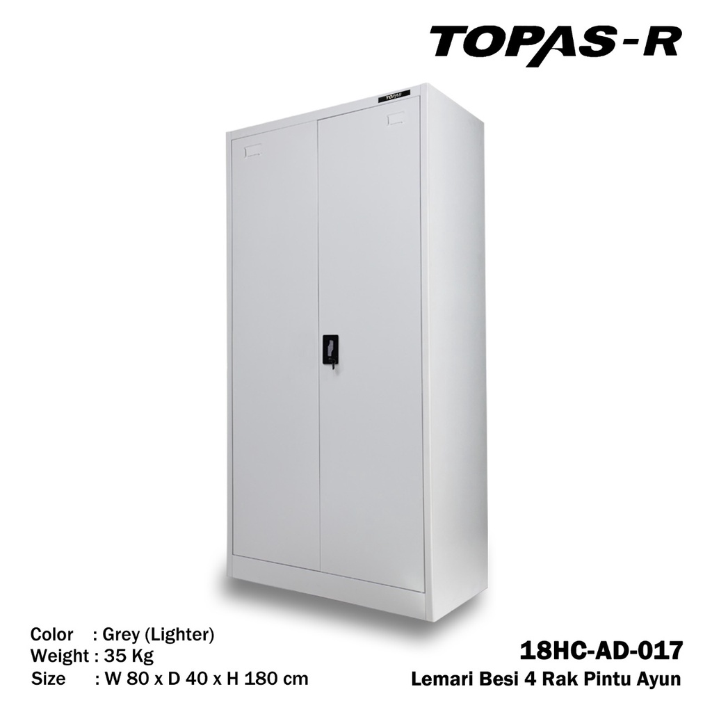 Jual Lemari Besi Penyimpanan Berkas 4 Rak 2 Pintu Panel Ayun Swing ...