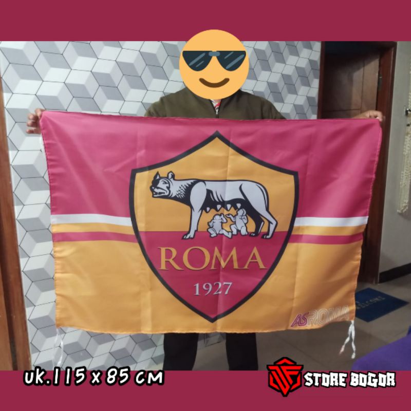 Jual BENDERA AS ROMA FLAG ROMA BESAR Indonesia|Shopee Indonesia