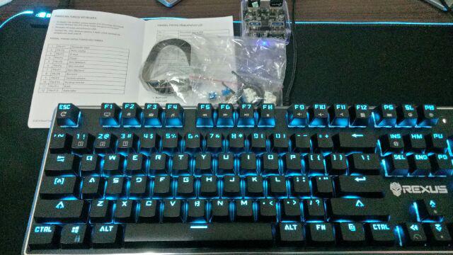 Rexus MX10 Mechanical Keyboard RGB - Gaming MX-10 Blue Red Brown Switch ...