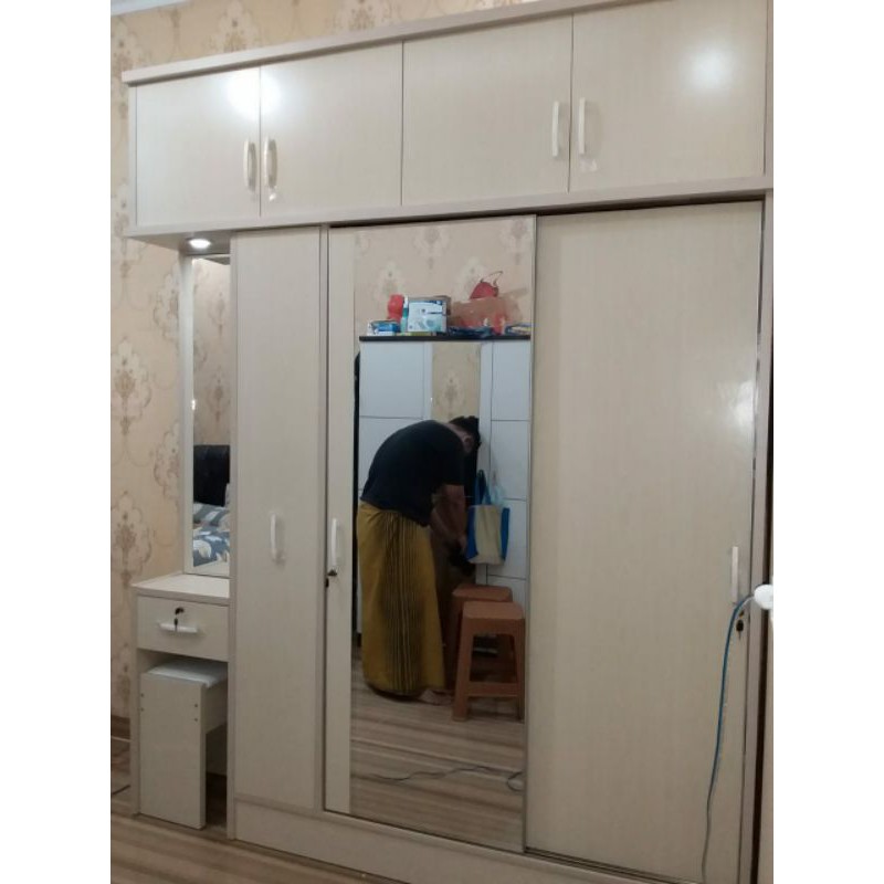 Jual LEMARI SLIDING DOOR 2 PINTU KABINET Indonesia|Shopee Indonesia
