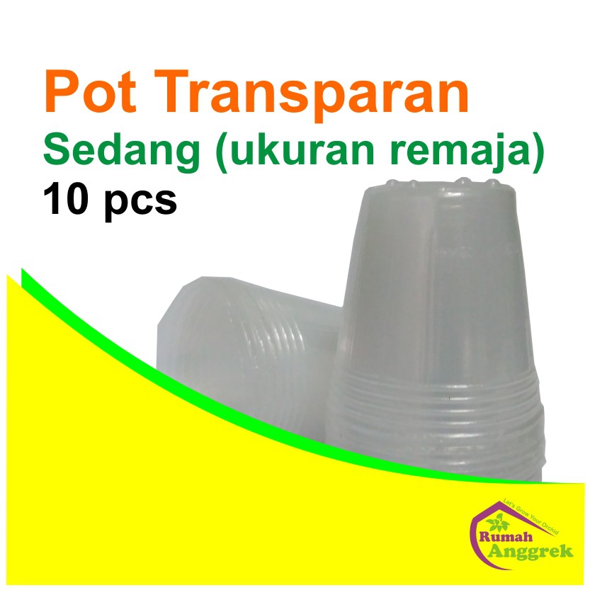 Jual Pot Transparan Sedang 8 cm isi 10 fleksibel cup 2,5 inch 2.5 ...