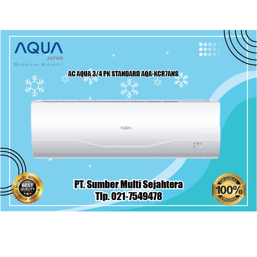 AC AQUA 3/4 PK STANDARD AQA-KCR7ANS | Shopee Indonesia