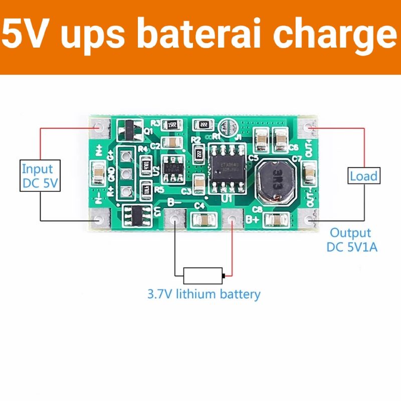 Jual Modul baterai charger ups 5v | Shopee Indonesia