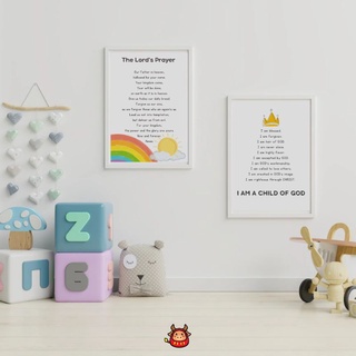 Jual Poster Edukasi Christian Aesthetic Boho Bible Anak Kristiani Doa ...