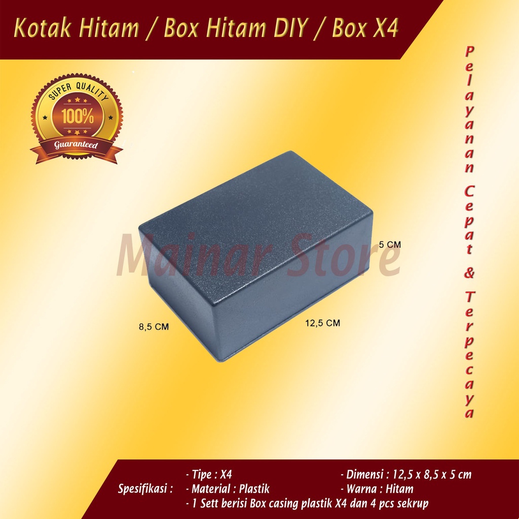 Jual Box X4 Box Hitam Box Hitam ukuran X4 12.5 x 8.5 x 5cm | Shopee ...