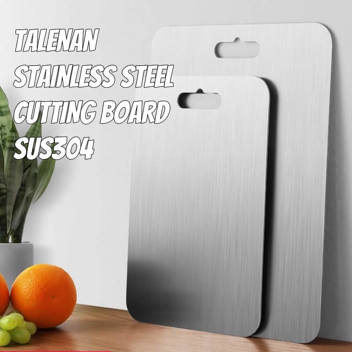 Jual Talenan / Papan Potong Stainless Steel Cutting Board 2 Sisi SUS304 ...