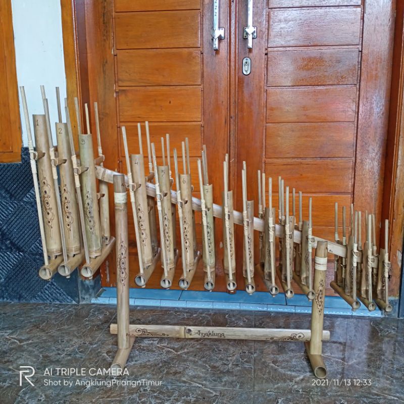 Jual Angklung 15 nada bambu putih standar bambu nada ( C - c ) | Shopee ...