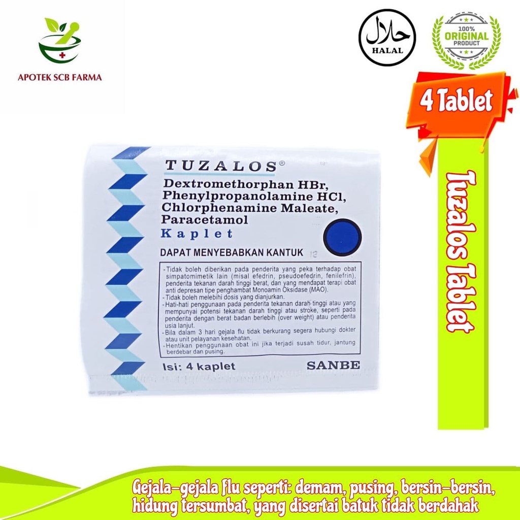 Jual Tuzalos - Obat Demam, Hidung Tersumbat, Batuk Tidak Berdahak ...