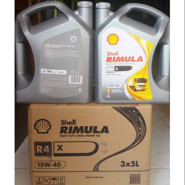 Jual PROMO TERBATAS!!! Shell Rimula R4X Per Dus Galon (3 x 5 liter ...