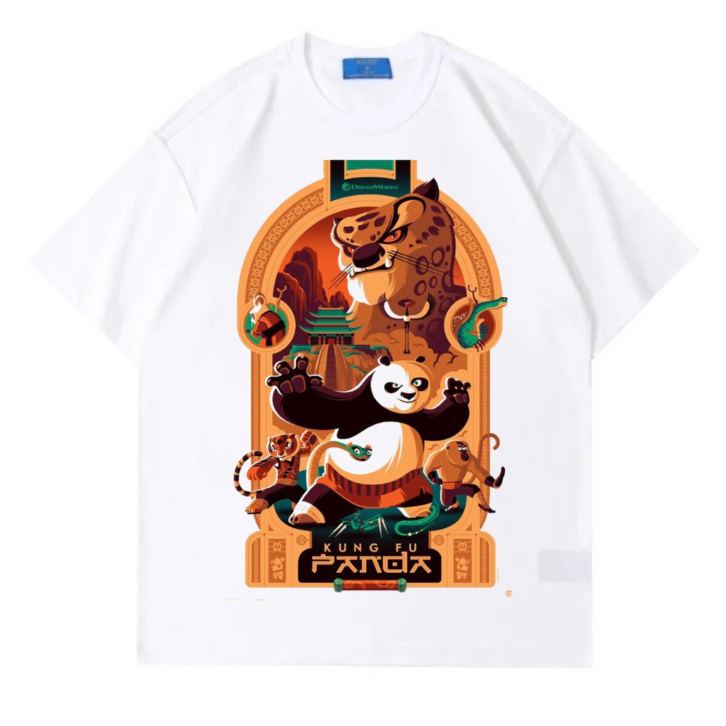Jual Psycho Crucify "Kungfu Panda" Oversized T-Shirt | White | Po | Tai ...