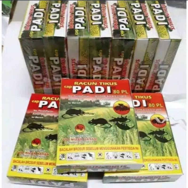 Jual RACUN TIKUS CAP PADI - OBAT RACUN PEMBASMI TIKUS - 1 BOX ISI 12 ...