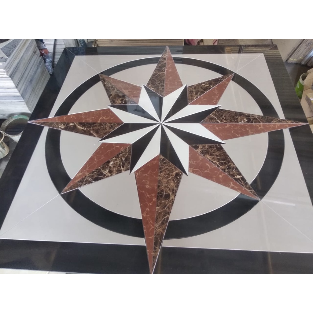 Jual granit pola mozaik 120x120 - motif bintang - DII | Shopee Indonesia