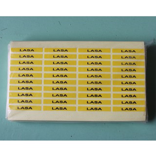 Jual Stiker Lasa 1 Pack isi 100 lembar = ( 1 lembar isi 40pcs ...