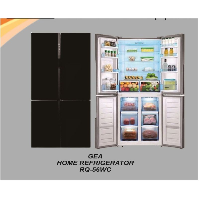 Jual GEA RQ-56WC Kulkas Side by Side 4 Pintu Putih /Hitam | Shopee ...