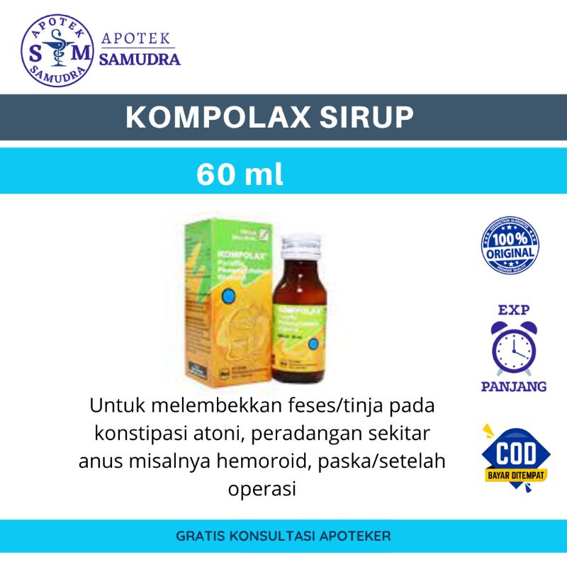 Jual Kompolax sirup 60ml (mengatasi konstipasi atau sembelit) | Shopee ...
